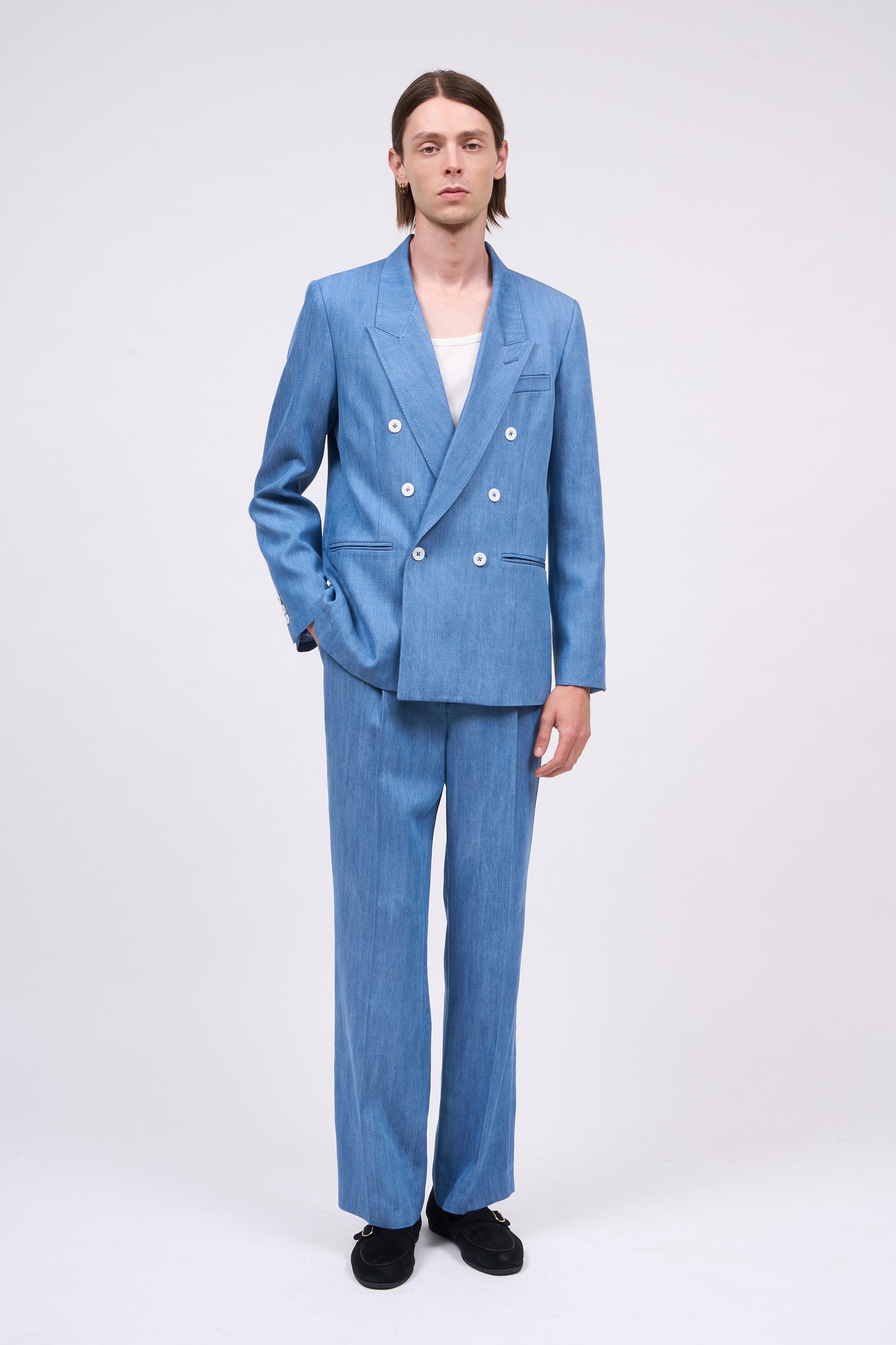 Pantalon à pinces en tencell